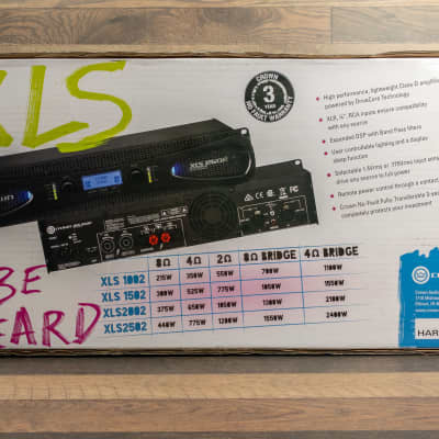 Crown XLS1002 Power Amplifier 350W @ 4ohms Dual Channel | Reverb