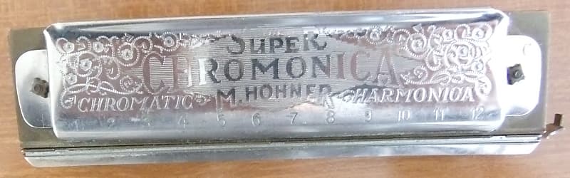 RARE, VINTAGE HOHNER SUPER CHROMONICA CHROMATIC HARMONICA | Reverb UK
