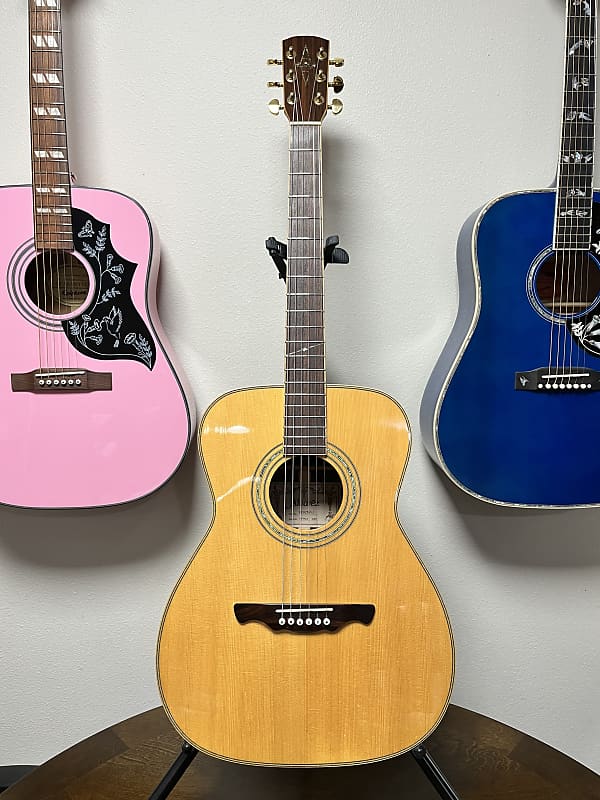 Alvarez Pro Series OM Acoustic Guitar Herringbone Solid | Reverb