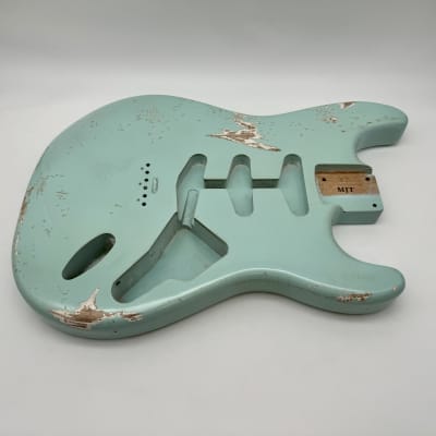 MJT USA Stratocaster Relic Hardtail Body Nitro New MJT375 | Reverb