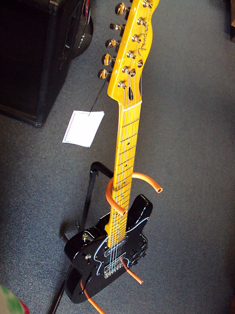 Fender Modern Tele Thinline Deluxe HH Trans Black | Reverb