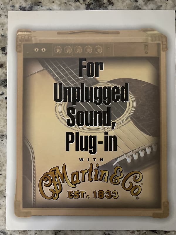 Martin Electronics Brochure 1998 Thinline Plus Gold SLI | Reverb