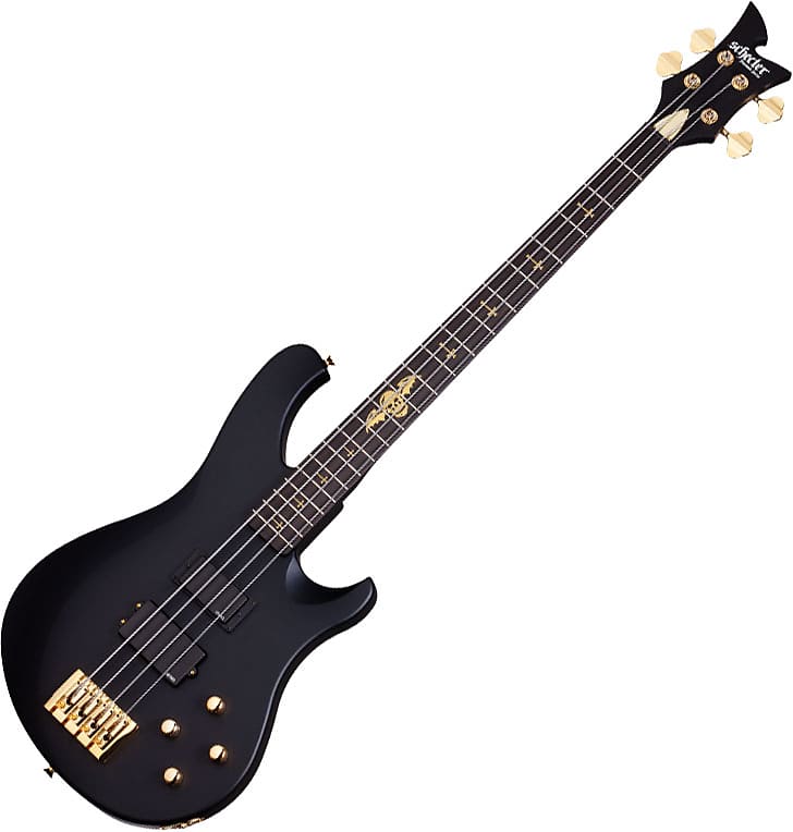 Schecter Signature Johnny Christ Electric Bass in Satin Black | Reverb