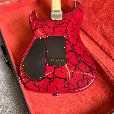 Jackson Charvel Charvette c 1986 - Red crackle original | Reverb