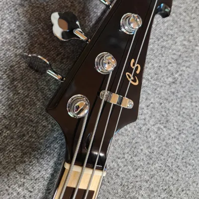 C Stroh Custom Handbuilt "P-bird" Style Bass 2022 Nitro Black | Reverb