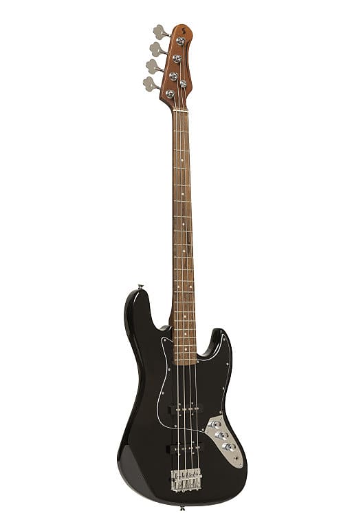 Stagg Standard J-style Electric Bass Guitar In Classic Black | Reverb