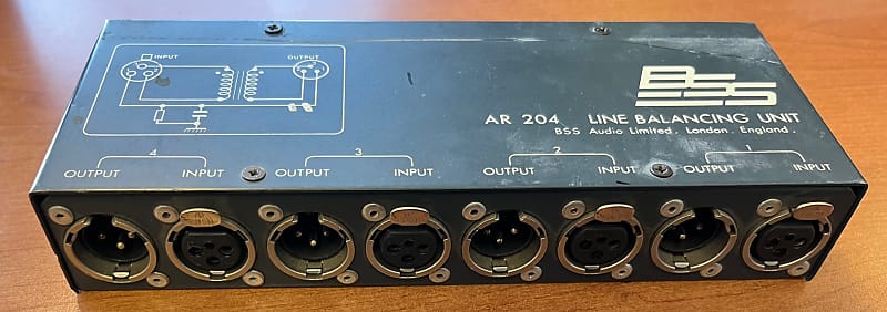 BSS AR204 Quad CH Line Balancing Unit | Reverb
