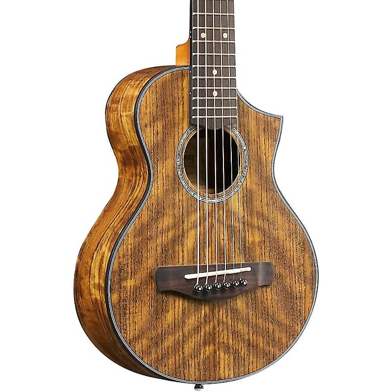 Ibanez EWP14OPN Exotic Wood Piccolo Acoustic Guitar Natural | Reverb