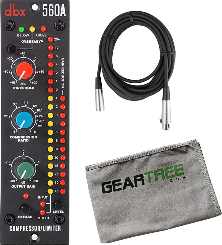 DBX 560A Compressor Limiter w/ Cleaning Cloth and XLR Cable | Reverb