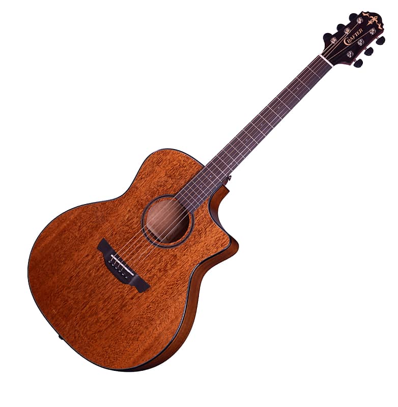 Crafter KGXE-635 MH Able Grand Auditorium Mahogany Top Preamp | Reverb