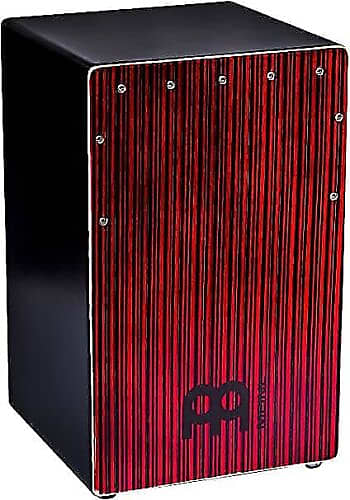 Meinl BBCAJCS Backbeat Bass Cajon Crimson Stripe | Reverb