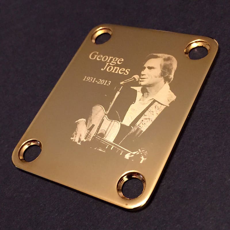 GUITAR NECK PLATE Custom Engraved Etched - Fits Fender - | Reverb