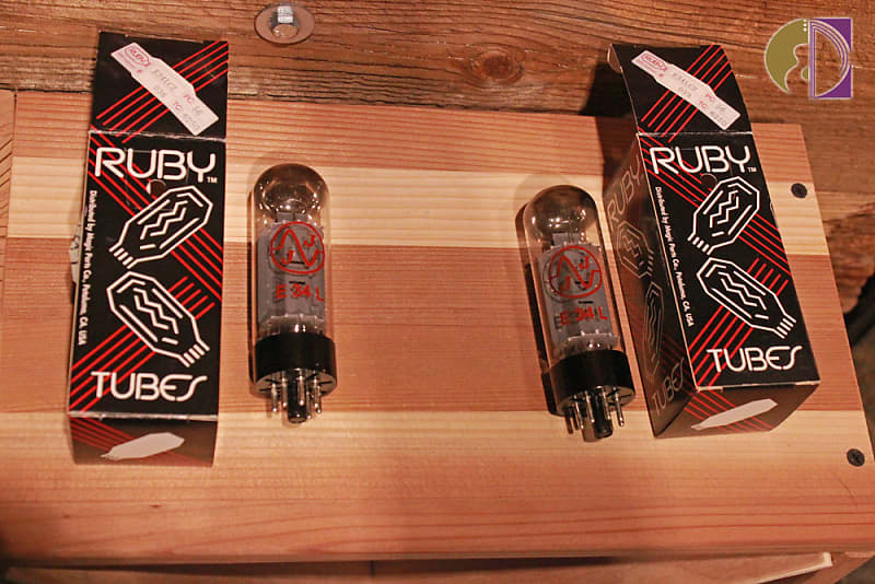 Ruby Tubes / JJ Electronic E34LCZ Power Tubes Duet (2-Pack) | Reverb