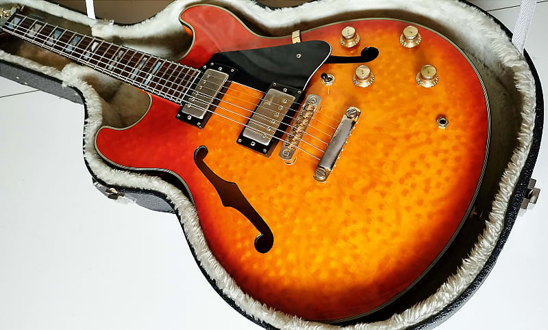 Vintage 90s - Samick SAB-650 Semi-hollow guitar+hardcase - | Reverb