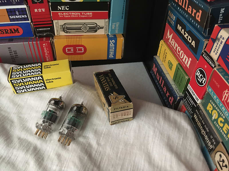 2 Rare Dgetter Sylvania 6922 Preamp Audio Mic Tubes Gold Pin | Reverb