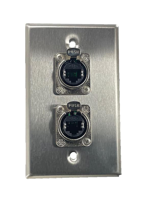 PROCRAFT SPL-2RJ45-SS 1 Gang Stainless Steel Wall Plate | Reverb