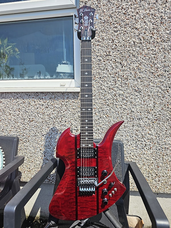 B.C. Rich Mockingbird 50th anniversary 2010-2020 - Red maple | Reverb