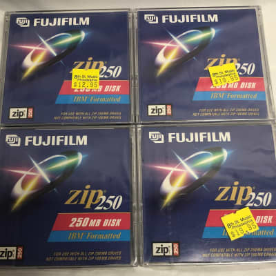 Fuji Film 250MB Zip Disk IBM Formatted (Set of 4) | Reverb