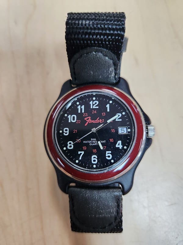 Fender Wrist Watch circa-90's ? - black | Reverb