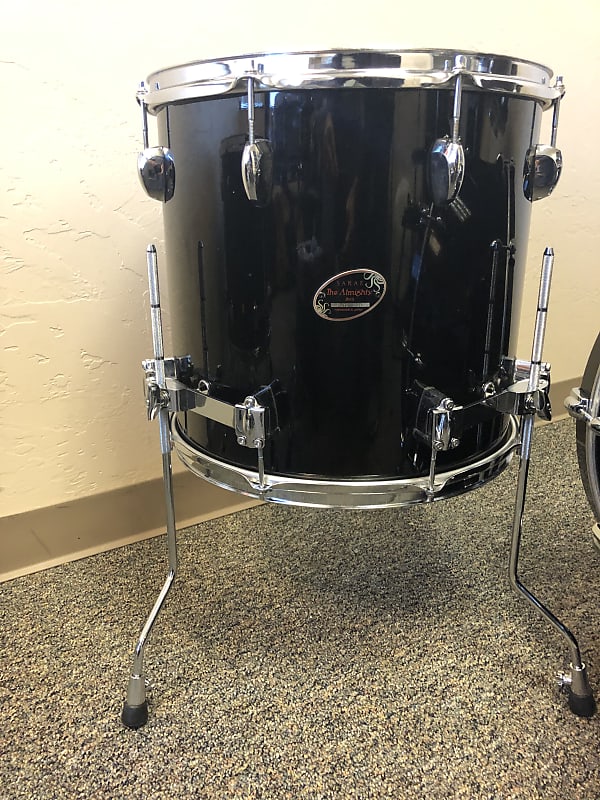 Sakae Almighty Maple 18" Floor Tom 2016 See-Through Black | Reverb
