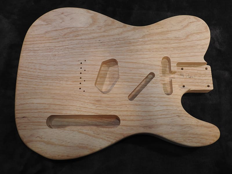 Unfinished 3 Piece Swamp Ash Telecaster body Standard Routes | Reverb