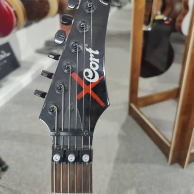 Cort X-6 BK X Series Double Cutaway HSH with Floating Tremolo | Reverb
