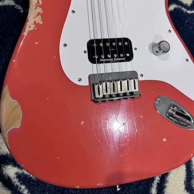 Fender Stratocaster- Tom Delonge Style Custom Build - Aged | Reverb