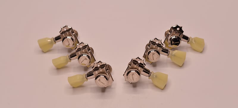 Kluson Revolution Series Locking Tuners 3x3 SET Pearloid | Reverb UK