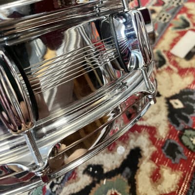 Rogers 7 Line Dynasonic 10 lug 5x14 Snare Drum 1963 | Reverb