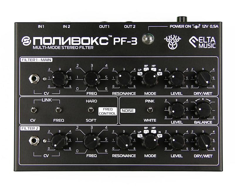 ELTA Music PF-3 POLIVOX Stereo Filter - Black | Reverb UK