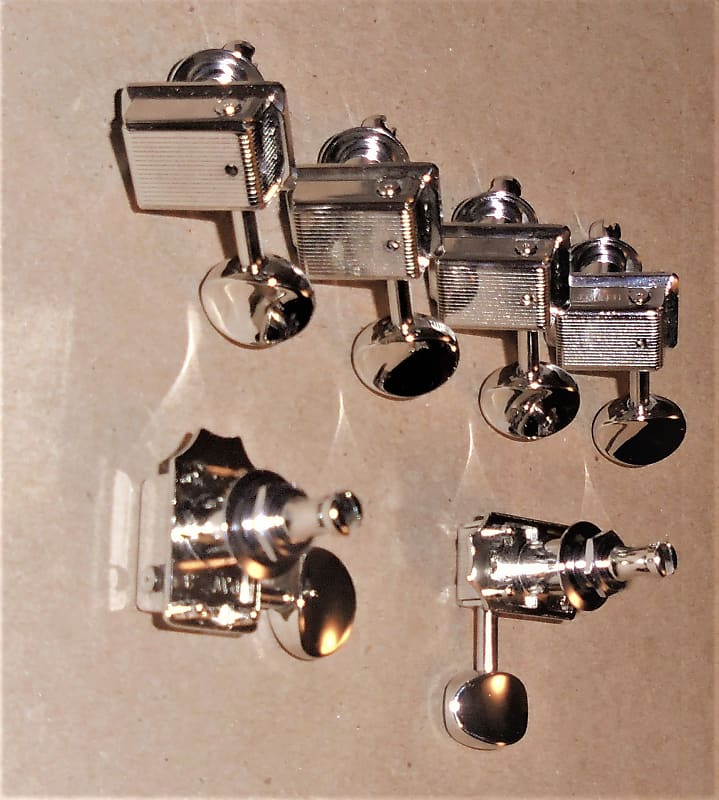 6 Fender Classic Gear Tele Vintage Machine Head Tuning Pegs | Reverb
