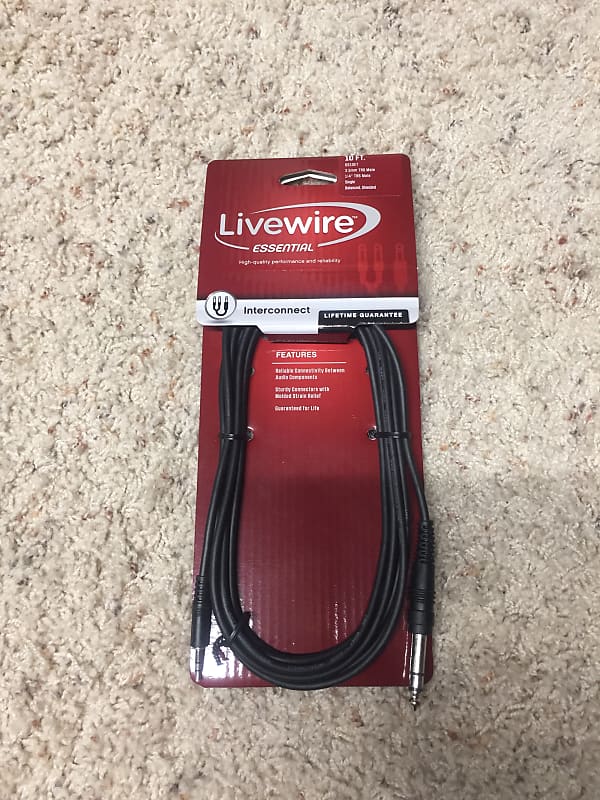 Livewire Essential 10 ft. 3.5 mm TRS to 1/4” TRS Cable | Reverb