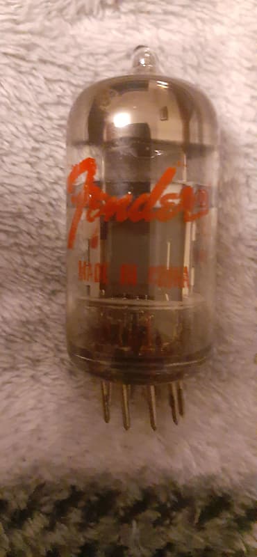 Fender 12ax7 preamp tube ( new ) 2021 Clear w/Red Letters | Reverb