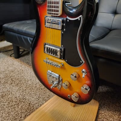 Univox Badazz Electric Guitar | 1977 | Sunburst w/ Original | Reverb