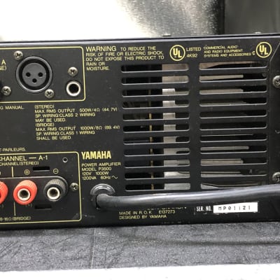 Yamaha P3500 Stereo Power Amplifier - 500 Watts per channel @ | Reverb