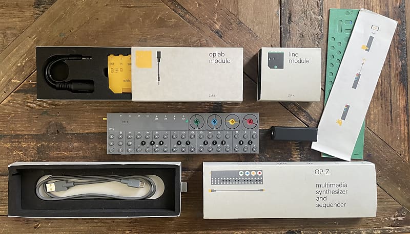 Teenage Engineering OP-Z Synthesizer w/ Line and Oplab module | Reverb