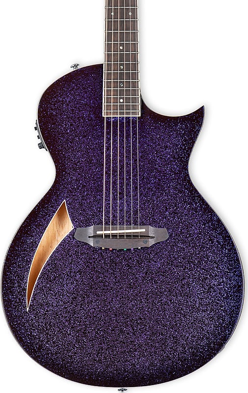 ESP LTD TL-6 Acoustic-Electric Guitar, Purple Sparkle Burst | Reverb