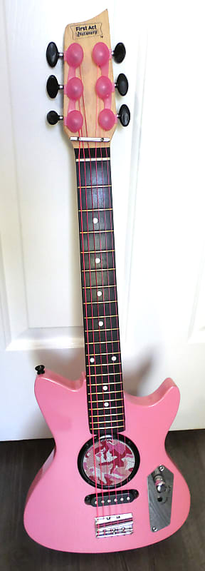 First Act Discovery Pink Electric Guitar With Built-In Amp | Reverb