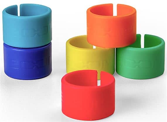 ZOOM XLR6 12 Color Coded ID Rings For Mic Cables | Reverb