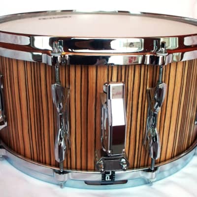 Custom Built Zebra Wood Snare Drum | Reverb