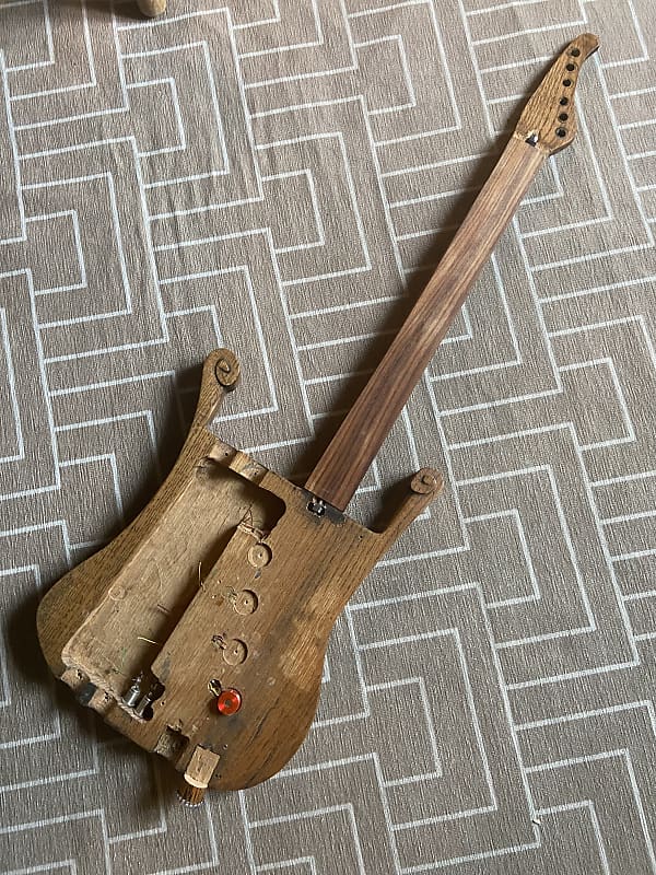 2000s Lowebow Memphis Double Neck Guitar Body PROJECT - | Reverb