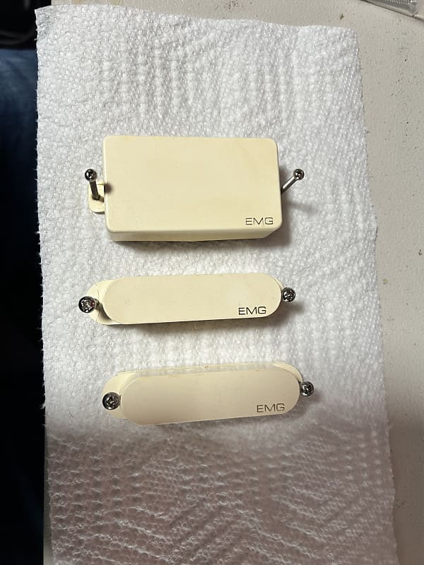EMG English 81 strat set 90’s - Cream | Reverb