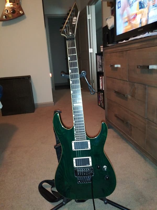 ESP LTD MH-200... With EMG 81 & 85 pickups 90s Green- Wood | Reverb
