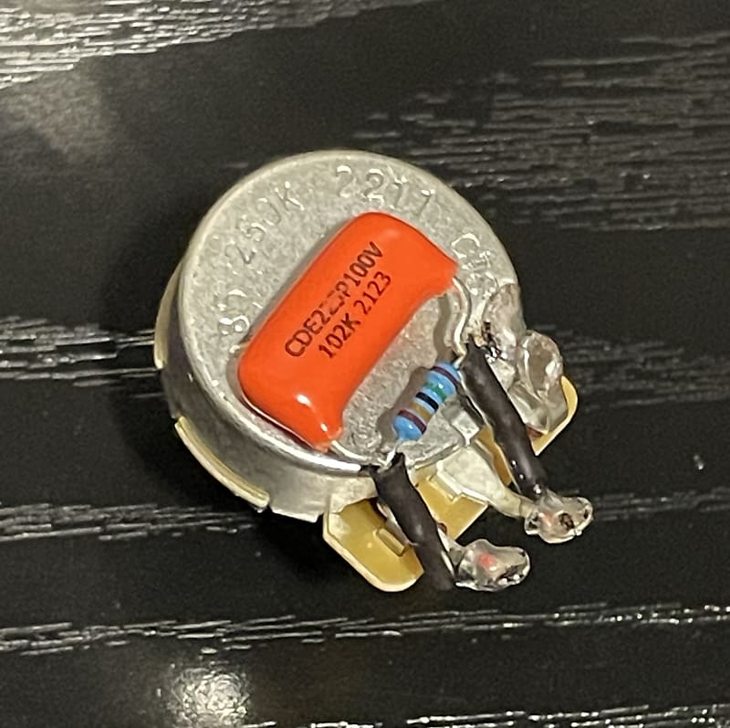CTS 250K Volume Pot W/ Custom Treble Bleed Kit Installed | Reverb