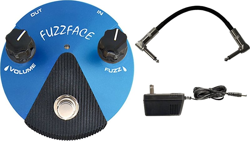 Dunlop FFM1 SILICON FUZZ FACE MINI Pedal w/ 9V Power Supply | Reverb