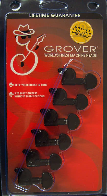 Grover 205BCL6 Mini Rotomatic Tuning Machines, 6 In-Line, | Reverb