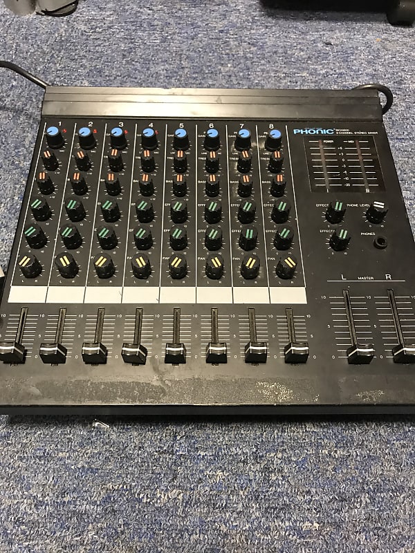 Vintage Phonic 8-channel mixer with send/returns 1990s. | Reverb UK
