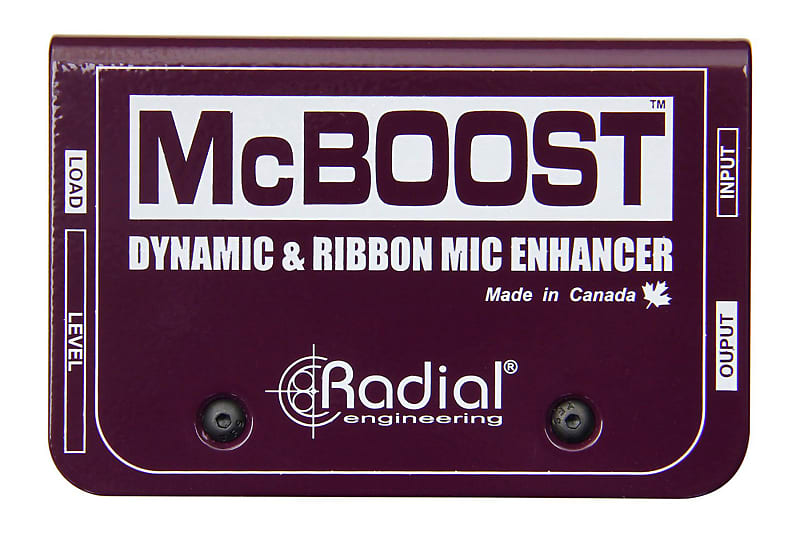 Radial McBoost | Dynamic and Ribbon Mic Enhancer | Reverb