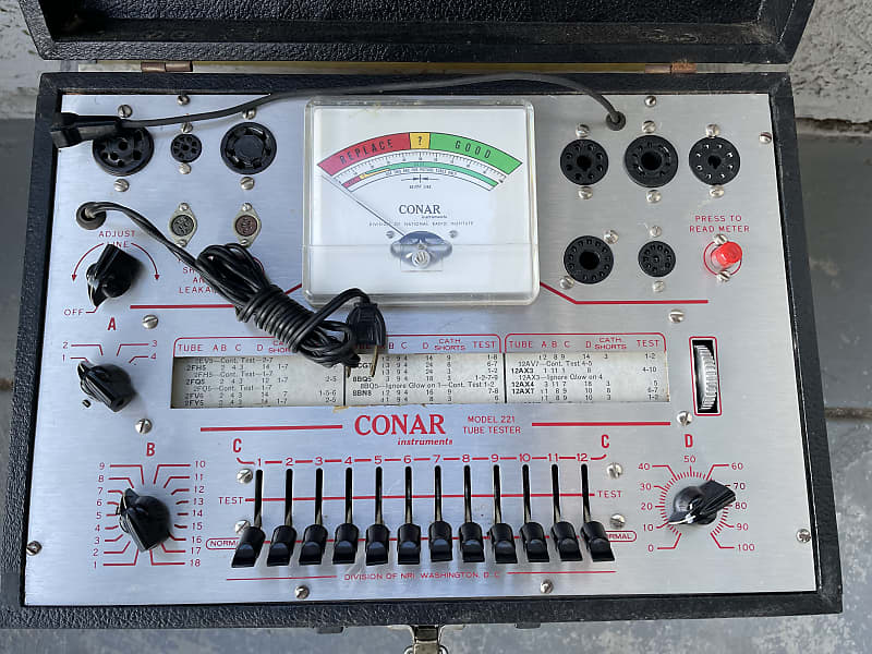Vintage Conar Model 221 Tube Tester | Reverb