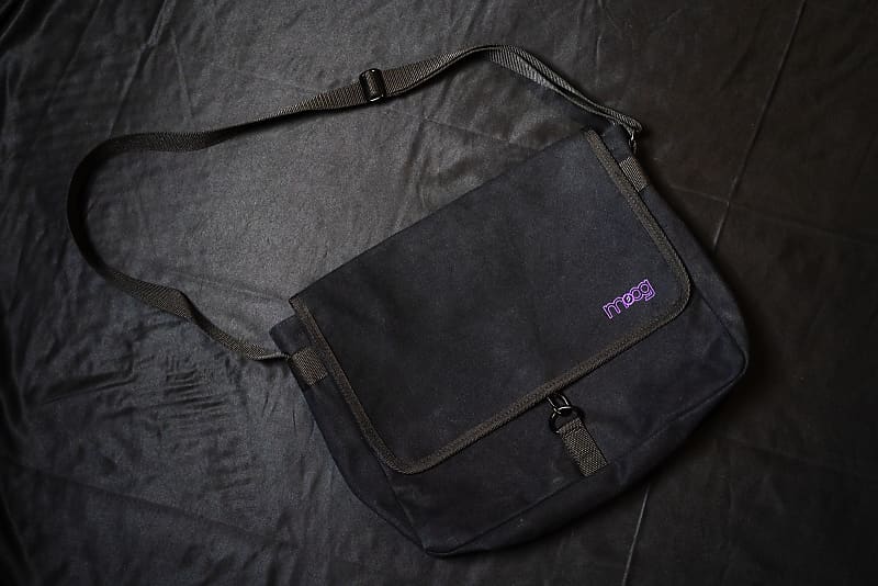 Moog Moogfest 2019 Messenger Bag 2019 - Black / Purple (1/2) | Reverb